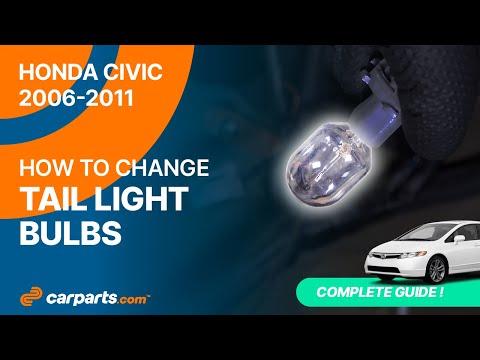 How to Replace Both Taillight Bulbs on a 1996-2015 Honda Civic (7443 ...