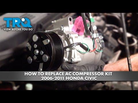 How to Replace the A/C Compressor on a 2006-2009 Honda Civic (R-134a ...